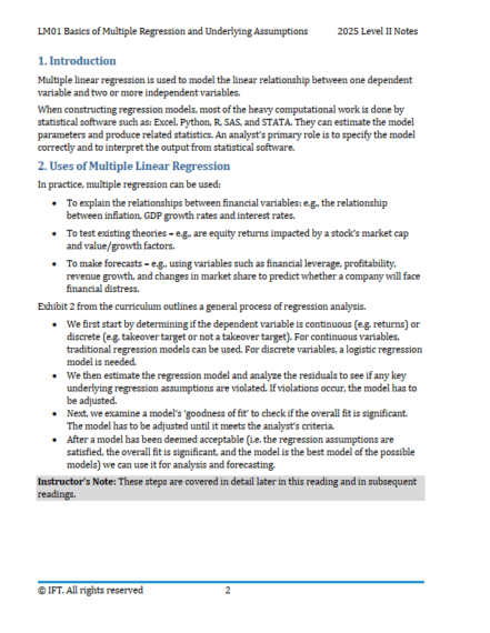 CFA Level 2 2025 IFT Study Notes - CFA eBooks