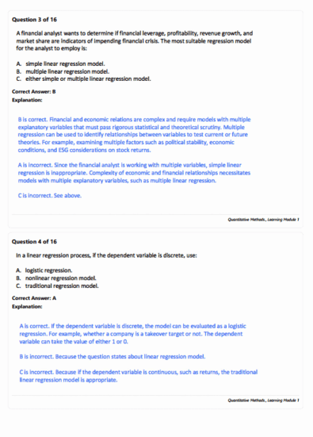 CFA 2026 Level 2 Finquiz Question Bank - CFA eBooks