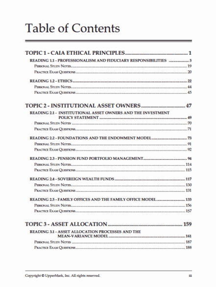 CAIA 2026 Level 2 UpperMark 手冊與公式表 - CFA 電子書