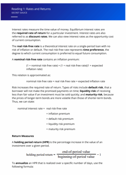 2026 CFA Schweser Secret Sauce Level 1 - CFA eBooks