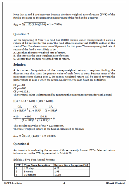2026 CFA Level 1 多選題 - CFA 電子書